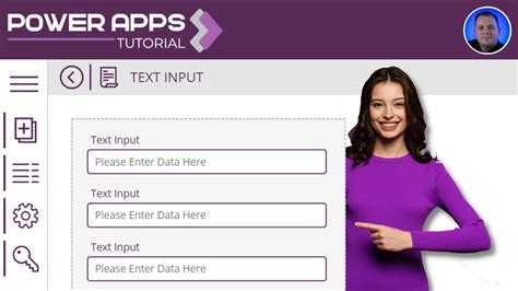 💜power apps text box input control powerapps tutorial