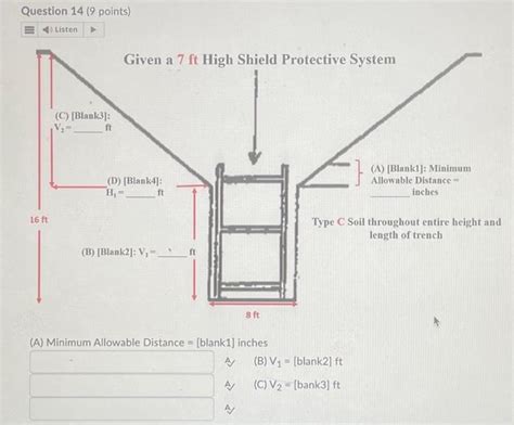 Solved A Minimum Allowable Distance Blank Inches A Chegg