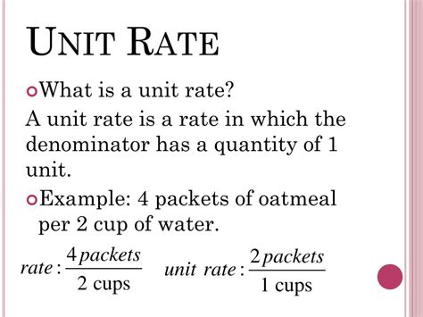 Ppt Ratios Rates And Unit Rates Powerpoint Presentation Free