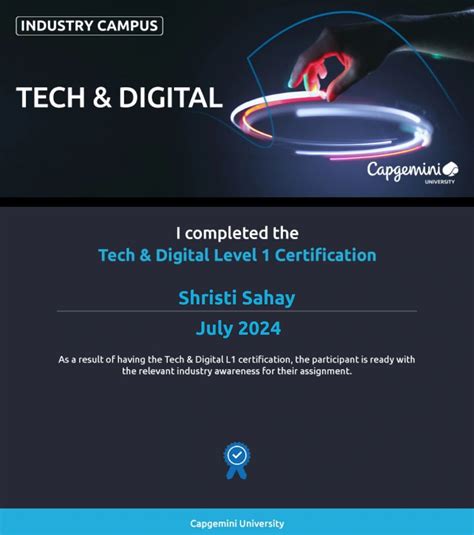 Shristi Sahay On Linkedin Im Happy To Share That Ive Obtained A New Certification Tech
