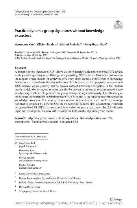 Practical Dynamic Group Signatures Without Knowledge Extractors