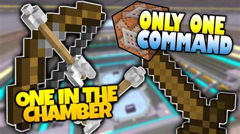 Minecraft One In The Chamber Sniper Game Only One Command Block Minecraft Redstone Youtube