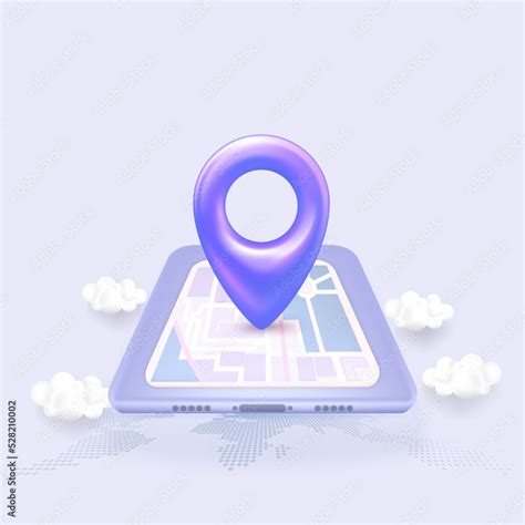 Pin Location On Mobile Map Checkmark Icon Approvement Concept