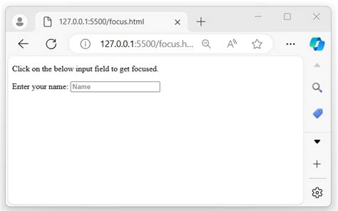 Jquery Event Focus Method