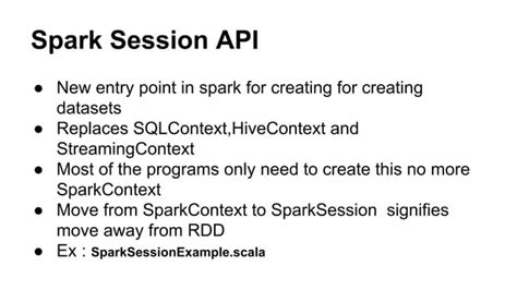 Introduction To Spark 2 0 PPT