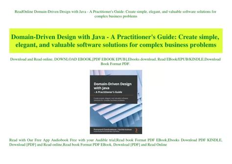 ppt readonline domain driven design with java a practitioner s guide create simple elegant