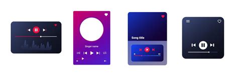 Vibrant Music Player Ui With Gradient Design For Playlists 56990223