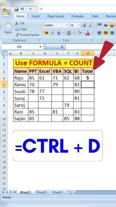 How To Use Count Formula Excelshorts Ytshorts Exceltips Excelpoweruser Exceltutorial Youtube