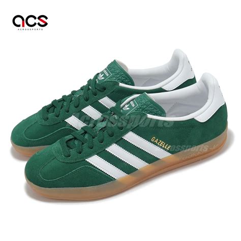 Adidas 德訓鞋 Gazelle Indoor 男鞋 女鞋 綠 白 復古 麂皮 休閒鞋 愛迪達 Ji2062 休閒鞋 Yahoo奇
