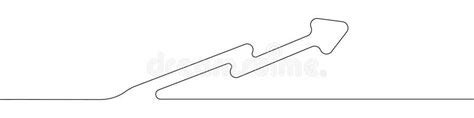 Arrow Icon Line Continuous Drawing Vector One Line Arrow Icon Vector Background Arrow Icon