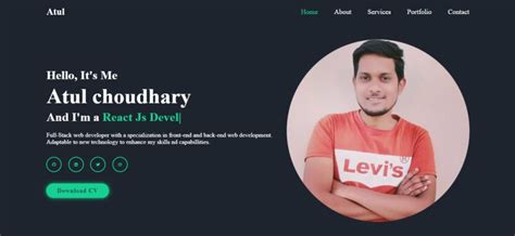 Atul Choudhary On Linkedin Portfolio Webdevelopment Frontenddeveloper Html Css Javascript