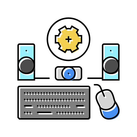 Peripheral Setup Repair Computer Color Icon Vector Illustration 35273837 Vector Art At Vecteezy