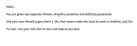 Solved Stillclockjava Import Javaawt