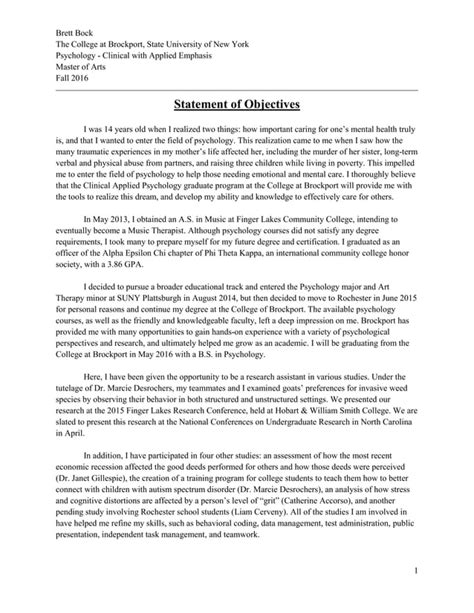 Statement Of Objectives Pdf