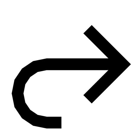 Arrow Right Curved Vector Svg Icon Svg Repo