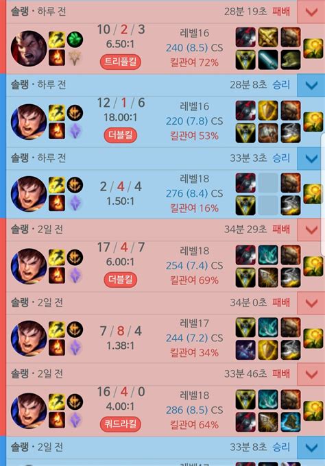 리그오브레전드 인벤 팀운 실화냐 진짜 Lol 탑 게시판 리그오브레전드 인벤 팀운 실화냐 진짜 Lol 탑 게시판