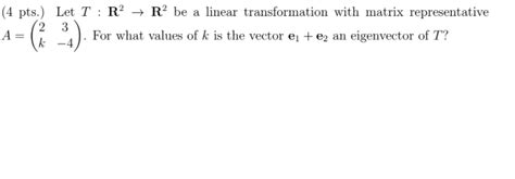Solved pts Let T R² RP be a linear transformation Chegg com