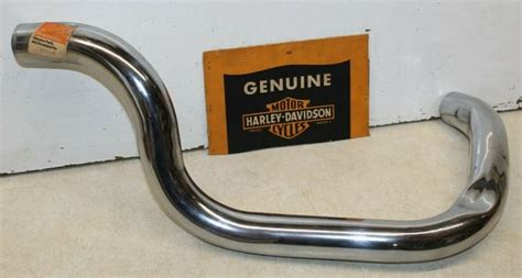 Genuine Harley Panhead Dual Exhaust Muffler Crossover Pipe 65494 61 Nos