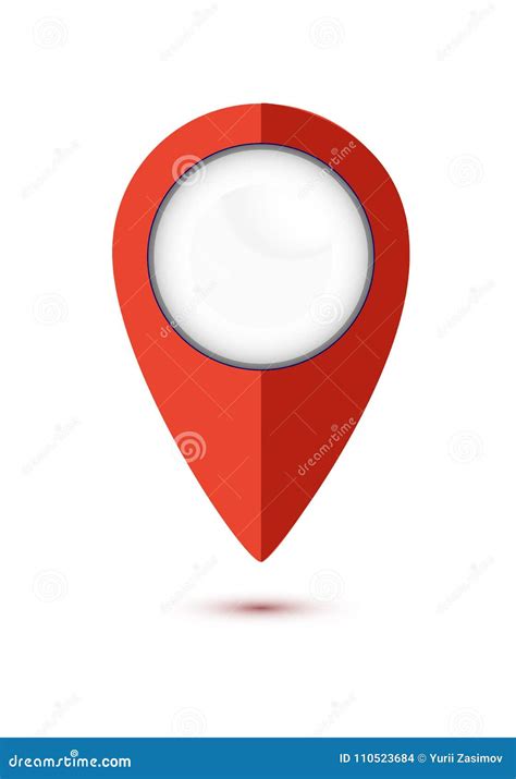 Map Pin Flat Design Style Modern Icon Pointer Minimal Vector Symbol Marker Sign Stock Vector