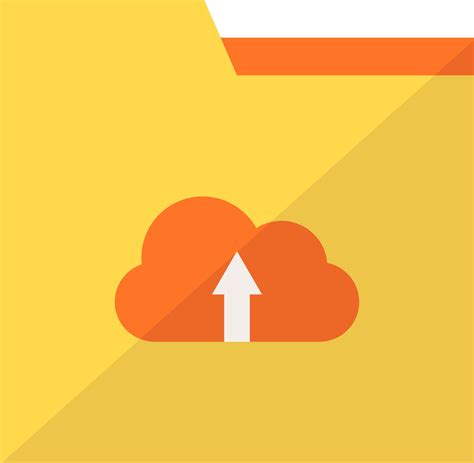 Illustration Of Cloud Uploading Folder Icon 24282276 Vector Art At