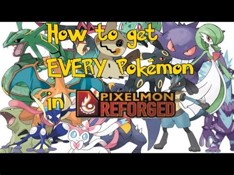 How to get EVERY Pokémon in Pixelmon Reforged Rayquaza Lugia Mew Celebi Deoxys Giratina