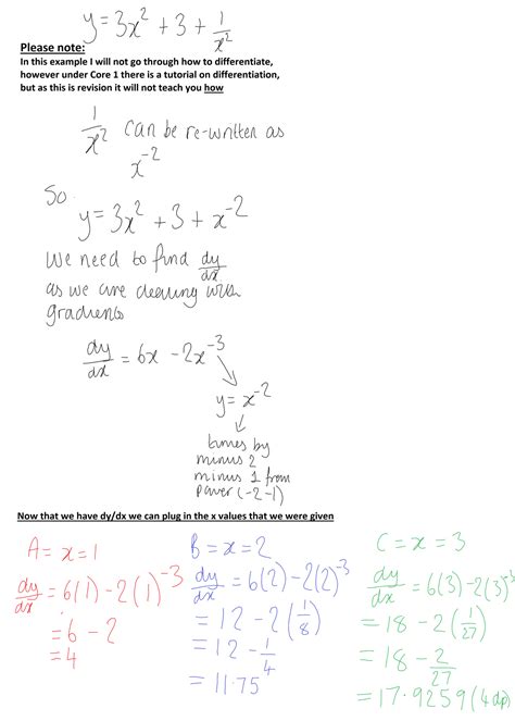 a curve is given by the equation y 3x 2 3