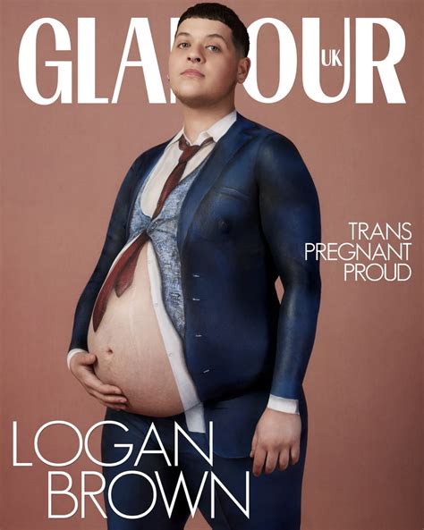 Logan Brown Trans Enceint Et Fier” En Couverture De Glamour Uk”