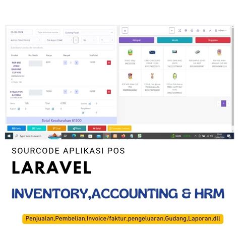 Jual Sourcode Aplikasi Pos Penjualan Kasir Management Inventory Laravel