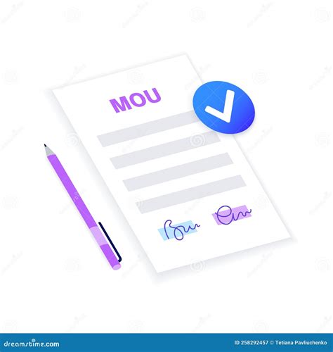 Memorandum Of Understanding Cartoon Vector CartoonDealer Com 258292457