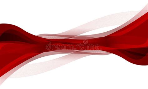 Abstract Red Wave Curve Background Vector Design Stock Illustration