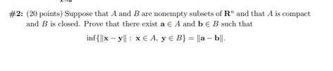 Solved Points Suppose That A And B Are Nonempty Chegg