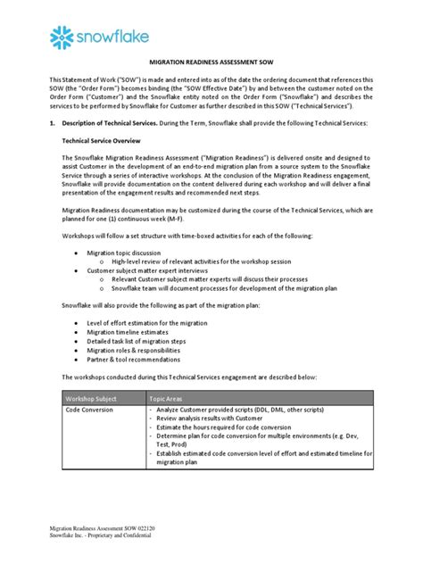 Migration Readiness Sow Gov Pdf Fee Analytics