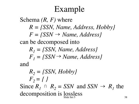 Ppt 05027240 Database Systems Relational Normalization Theory