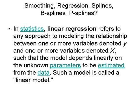 Flexible Smoothing With Bsplines And Penalties Or Psplines