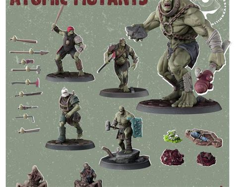 Atomic Unity Post Apocalypse Minis By Vermillion 3d Printed Wargaming
