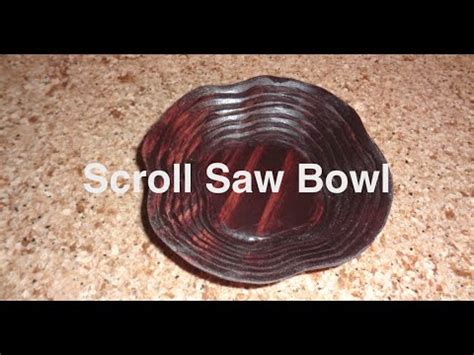 Scroll Saw Spiral Wooden Bowl Youtube