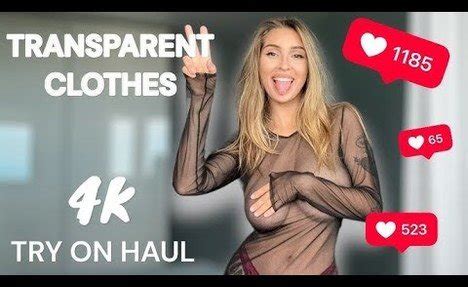 K See Through Lingerie Try On Haul See Through Try On Haul Try