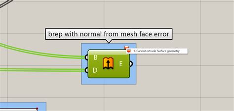 BUG Extrude Component Surface Input Error Grasshopper McNeel Forum
