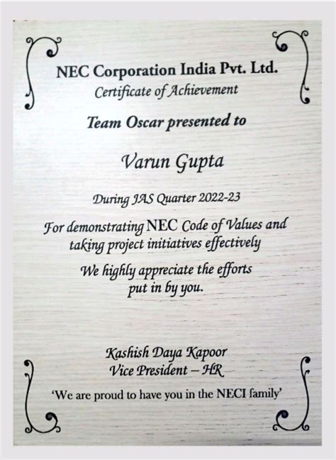 Varun Gupta Posted On Linkedin