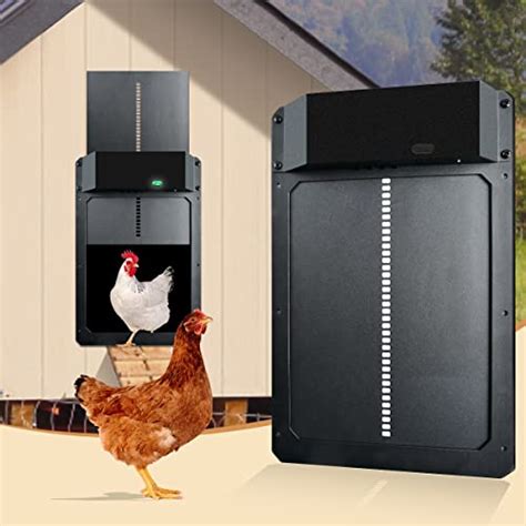 Automatic Chicken Coop Door Chicken Door With Timer And Light Sensor Battery Powered Multi