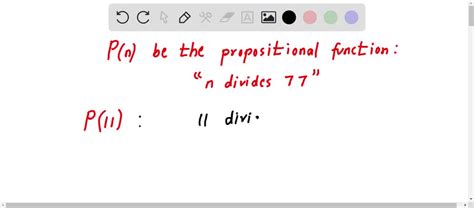 solved let p n be the propositional function n divides 77 write