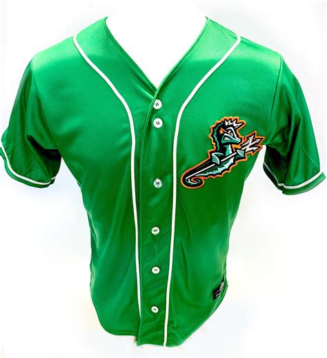 Norfolk Tides Green Replica Youth Jersey Norfolk Tides Team Store