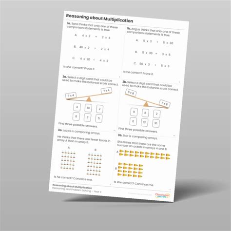 Year 3 Reasoning About Multiplication Reasoning And Problem Solving