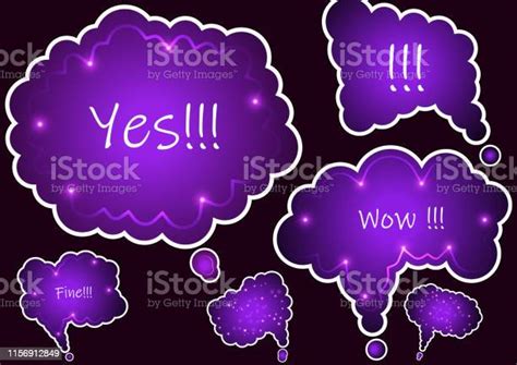 다채로운 추상 채팅 레이블 생각의 구름의 집합입니다 흥미로운 사실 대화 놀라움의 외침 기쁨 지식 기반의 바로 가기 및 소셜 네트워크에서 자주 묻는 질문이있는 배너 개념에
