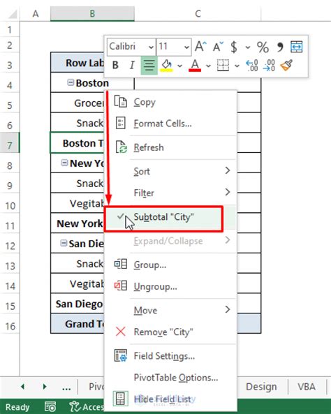 how to remove subtotal in pivot table 5 useful ways exceldemy