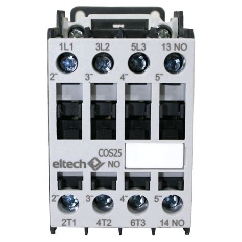 Dc Contactor Standard 25a 24vdc 1no Eltech