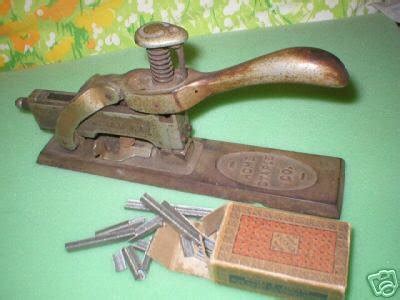 Acme Midget Stapler And Box Of Staples Pat Dec 31 1895 18680966