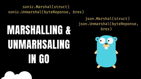Go Efficient Marshalling And Unmarshalling Sonic Json Youtube