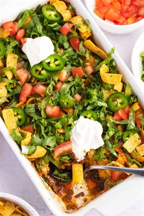 Walking Taco Casserole Recipe Insanely Good