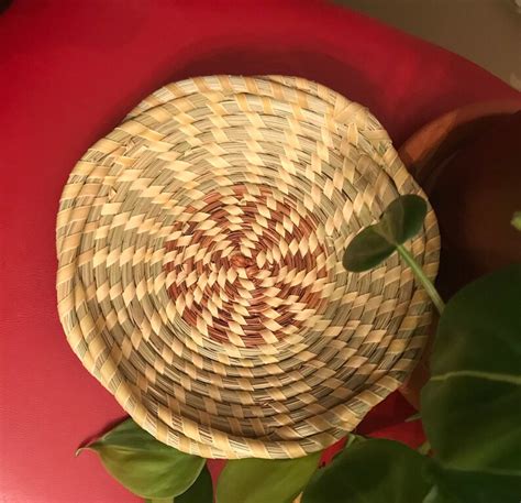 Small Twisted Edge Catch All Charleston Sweetgrass Basket Etsy